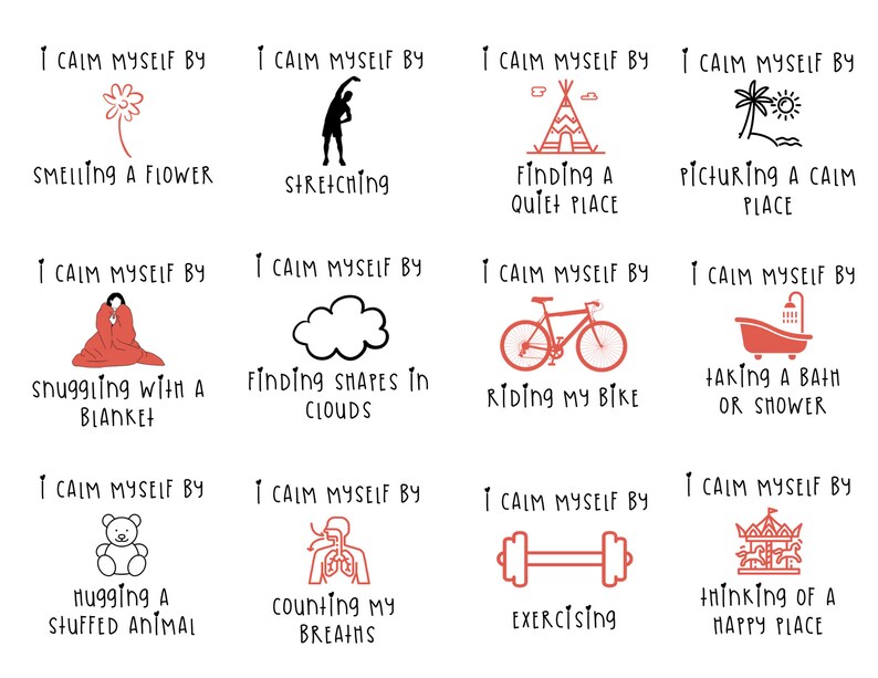36 Calming / Coping Strategies Cards for Self-regulation & - Etsy