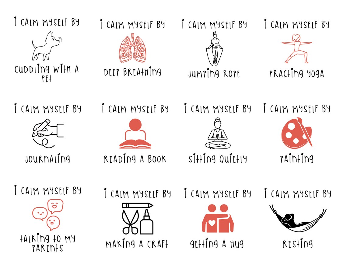36 Calming / Coping Strategies Cards for Self-regulation & - Etsy