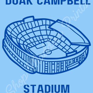 College Prints | Florida State University | Dorm Art Blue - Etsy