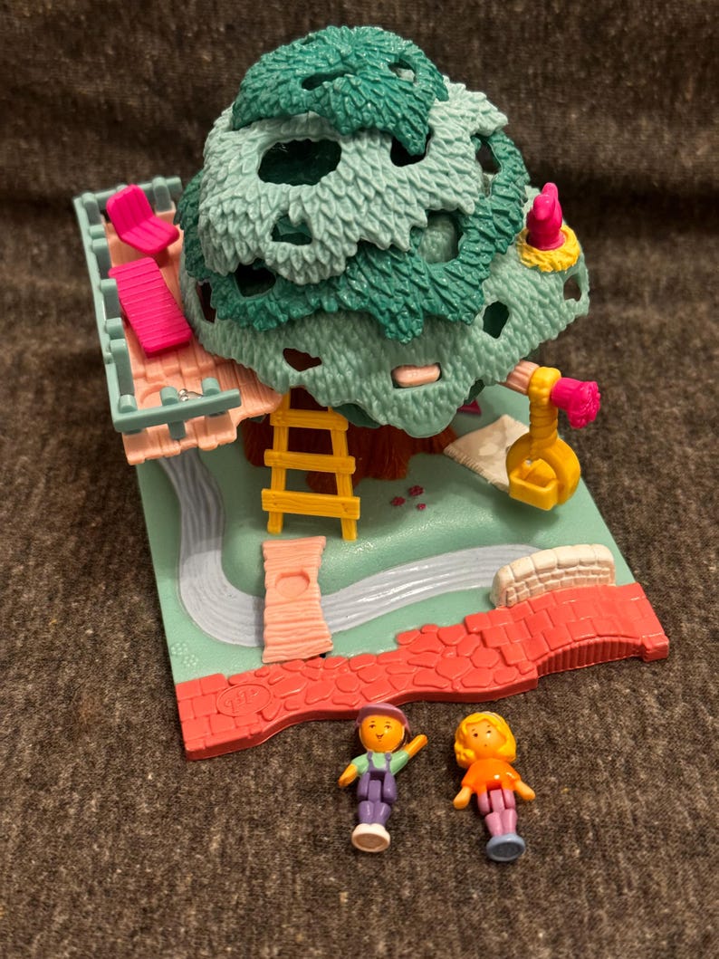 Vintage Polly Pocket Treehouse - Bluebird Toys 1994 - 100% Complete - Etsy