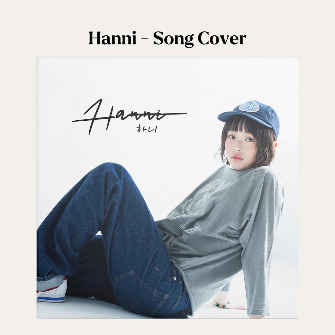 HANNI Song Covers in 12" Vinyl Record Album, K-POP Mixtape LP, Newjeans ...