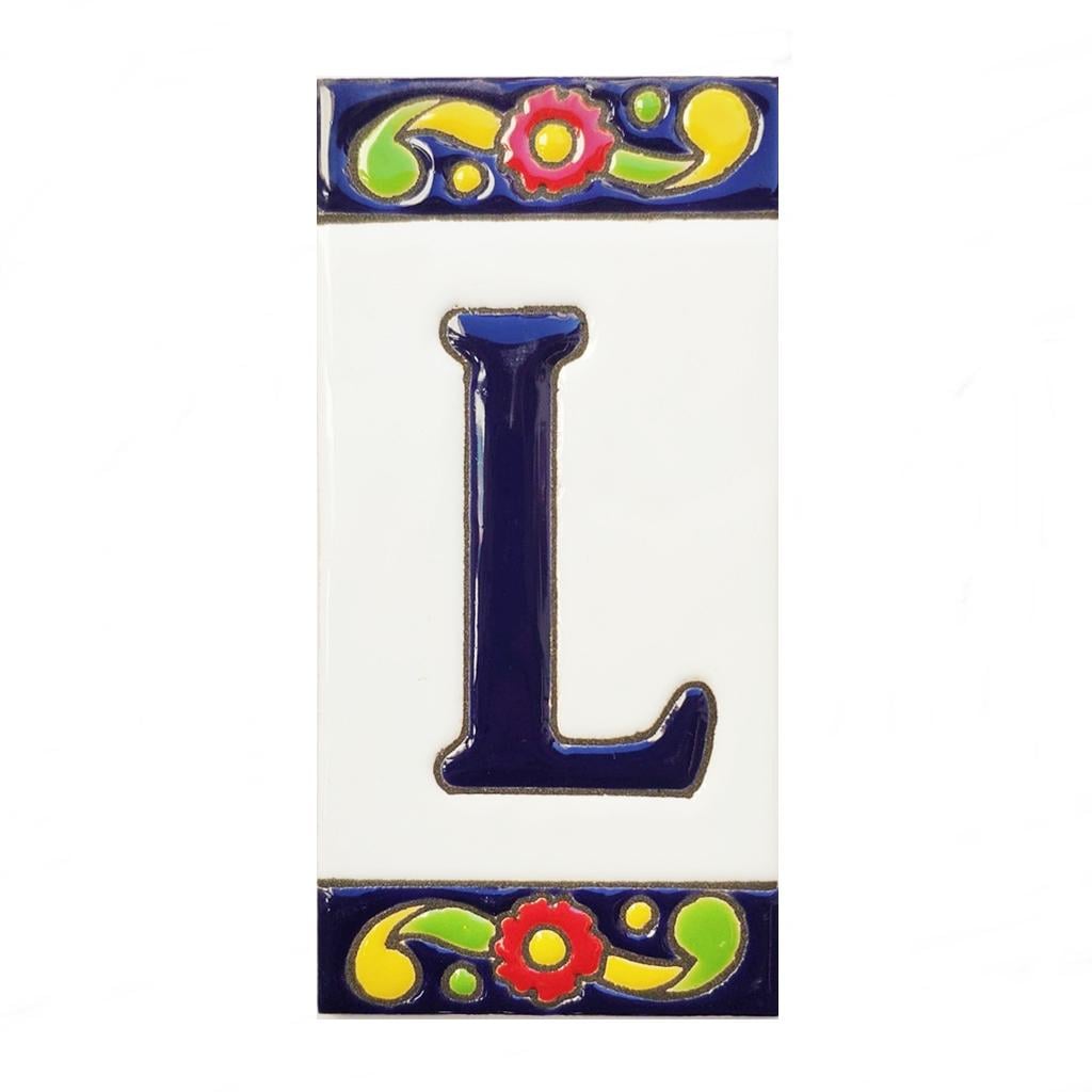 Large Ceramic Tile Letters and Numbers for Wall Hand Glazed in Spain ...