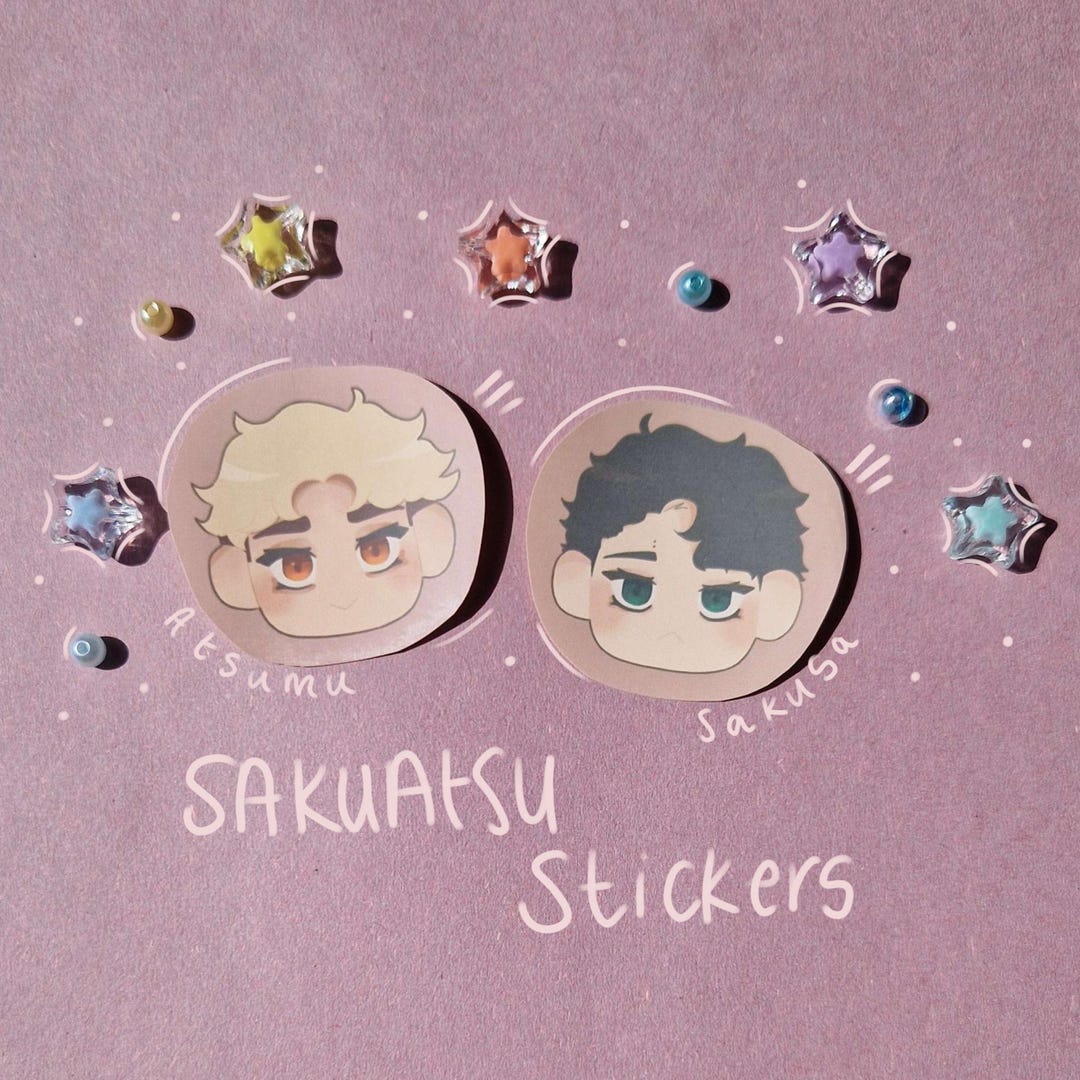 Haikyuu Chibi Stickers | Sakuatsu HQ!! Stickers | Gloss Paper Stickers ...