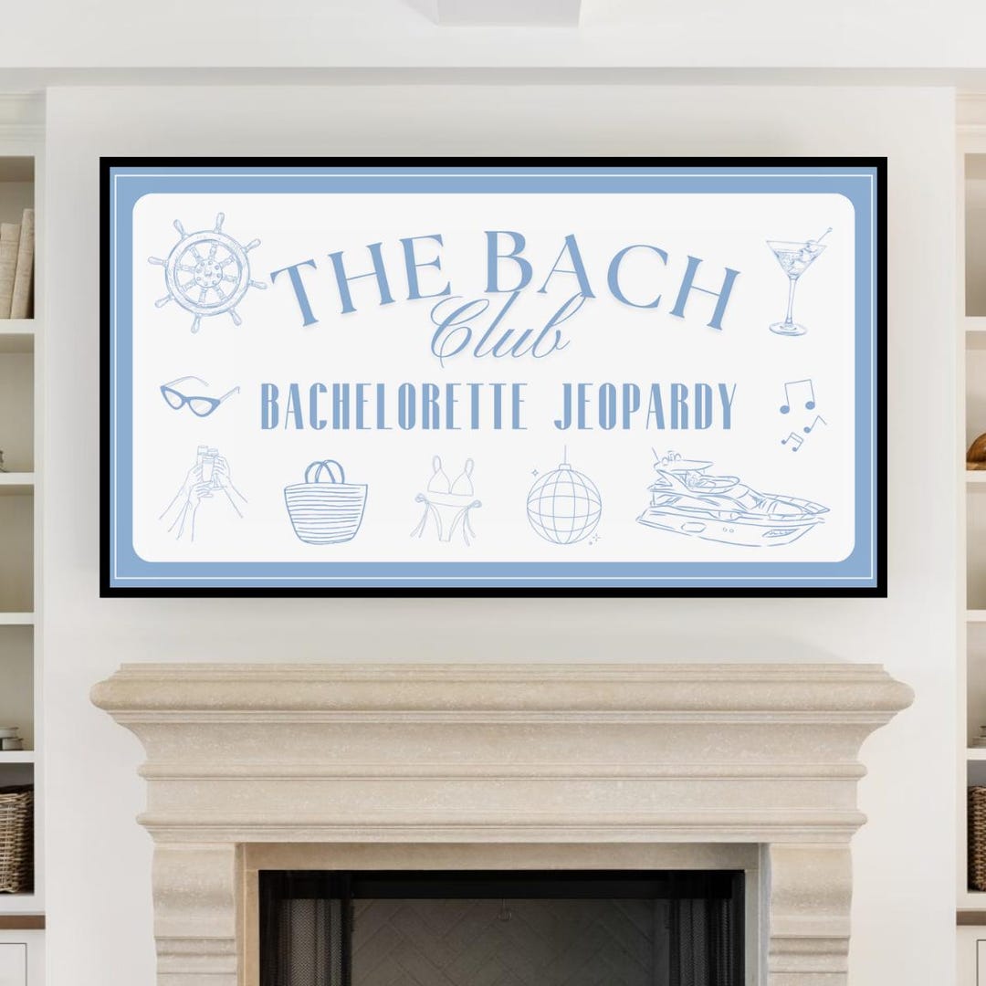 Bach Club Bachelorette Jeopardy Game Template Bachelorette Party Game ...