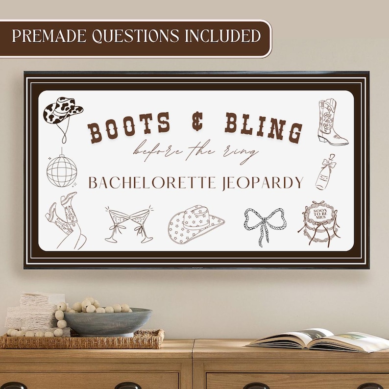 Bachelorette Jeopardy Texas Theme Bachelorette Cowgirls & Cocktails ...