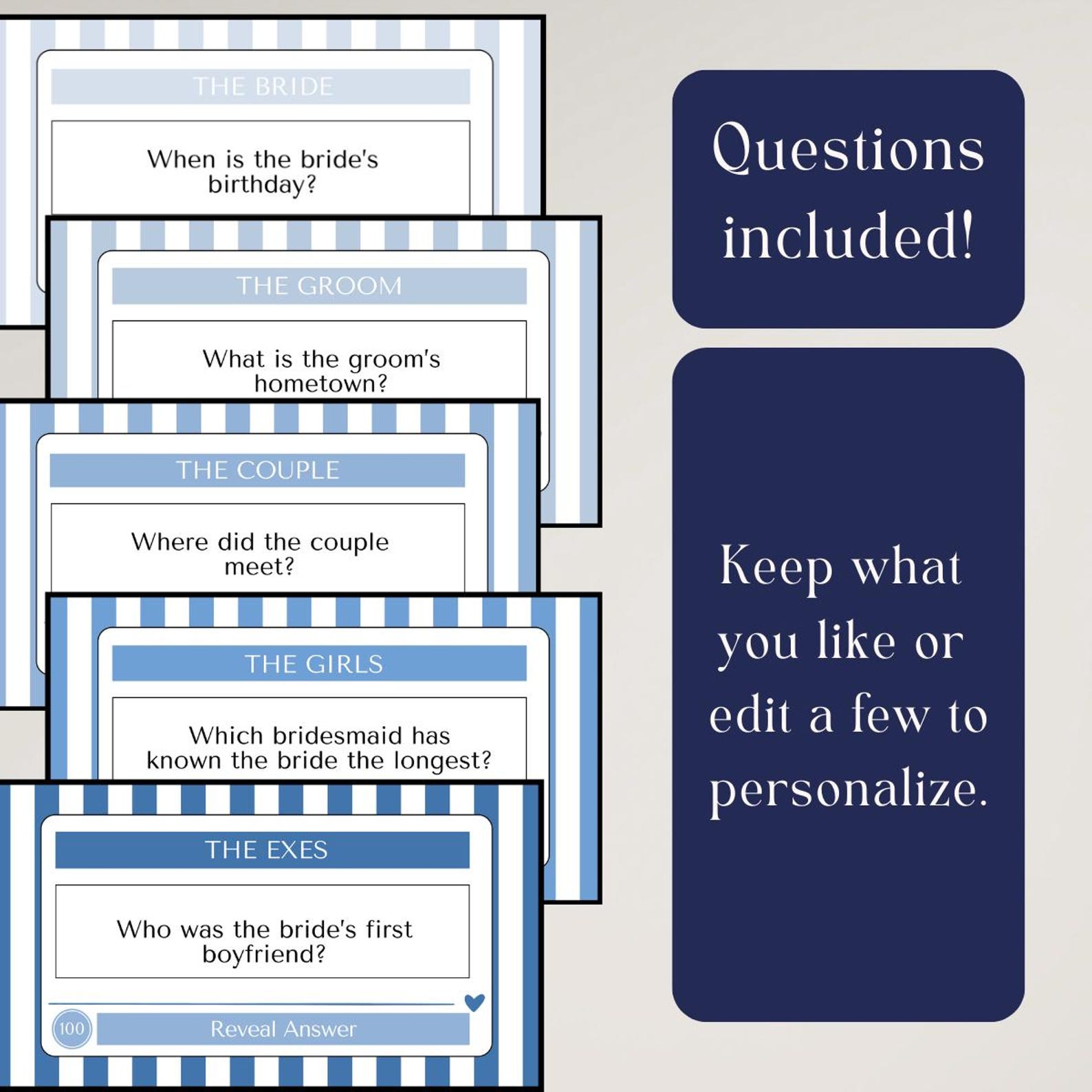 Bach Club Bachelorette Jeopardy Game Template Bachelorette Party Game ...