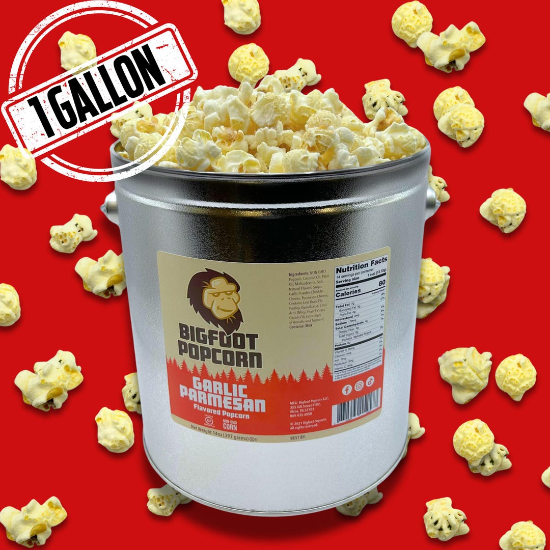 Garlic Parmesan Gourmet Popcorn Unique Flavors Savory Gluten Free ...
