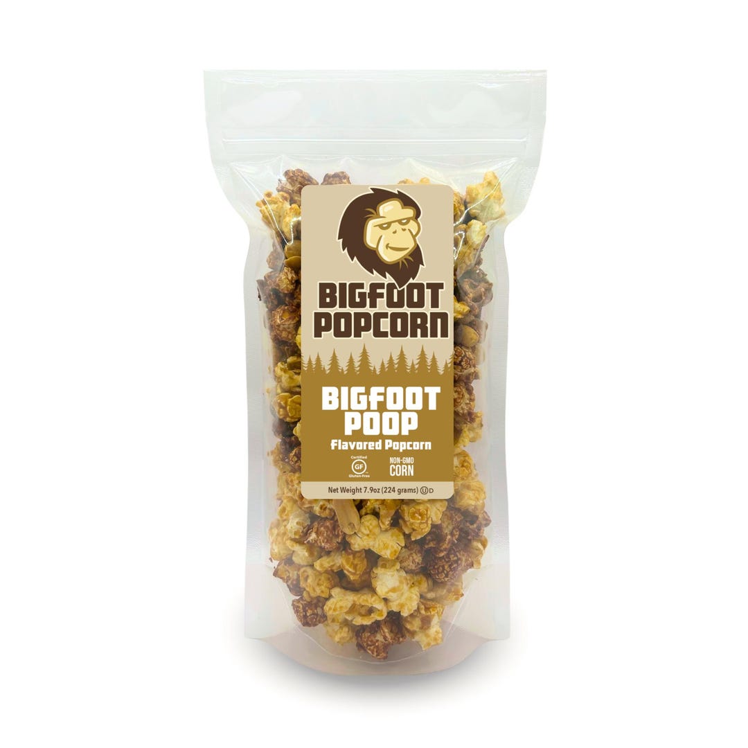 Bigfoot Poop Caramel and Chocolate Gourmet Popcorn Chocolate Gift ...