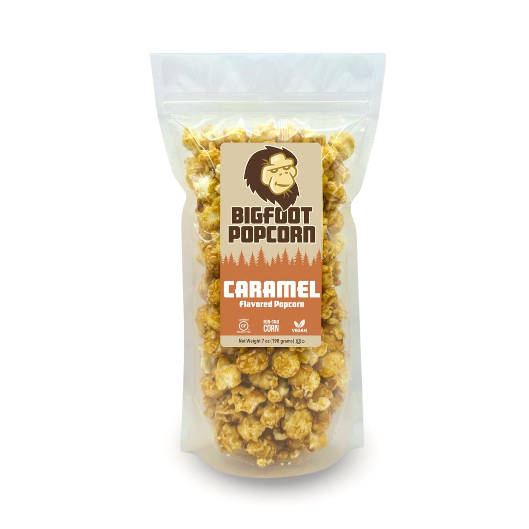 Caramel Popcorn Unique Flavors Buttery Sweet Crunchy Caramel Vegan ...