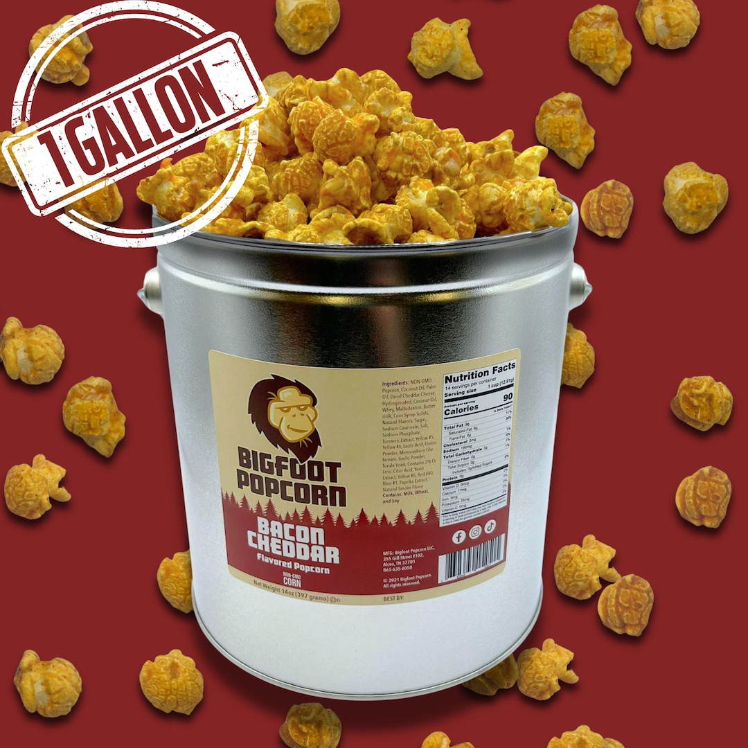 Bacon Cheddar Gourmet Popcorn Unique Flavors Savory Gluten Free Premium ...