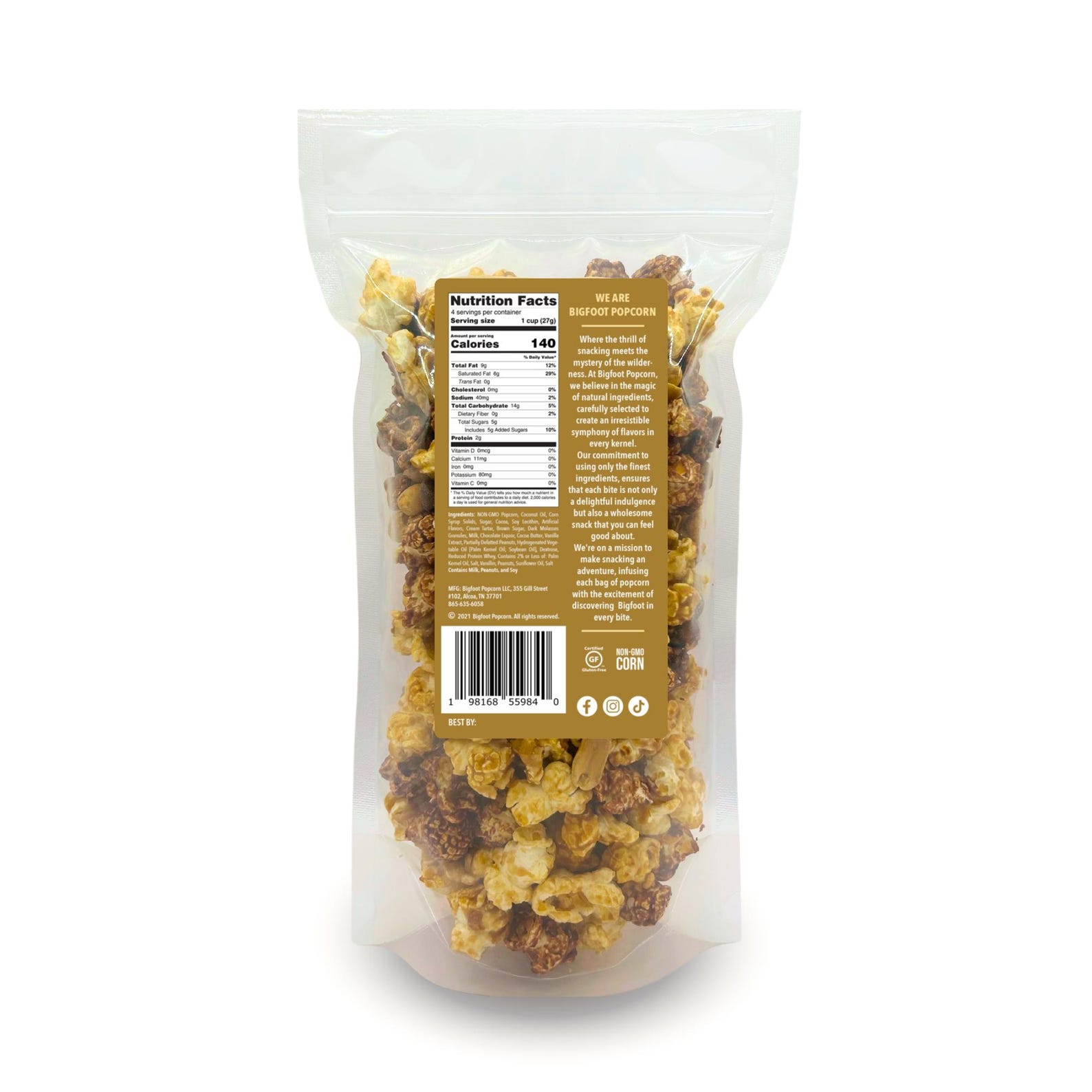 Bigfoot Poop Caramel and Chocolate Gourmet Popcorn Chocolate Gift ...
