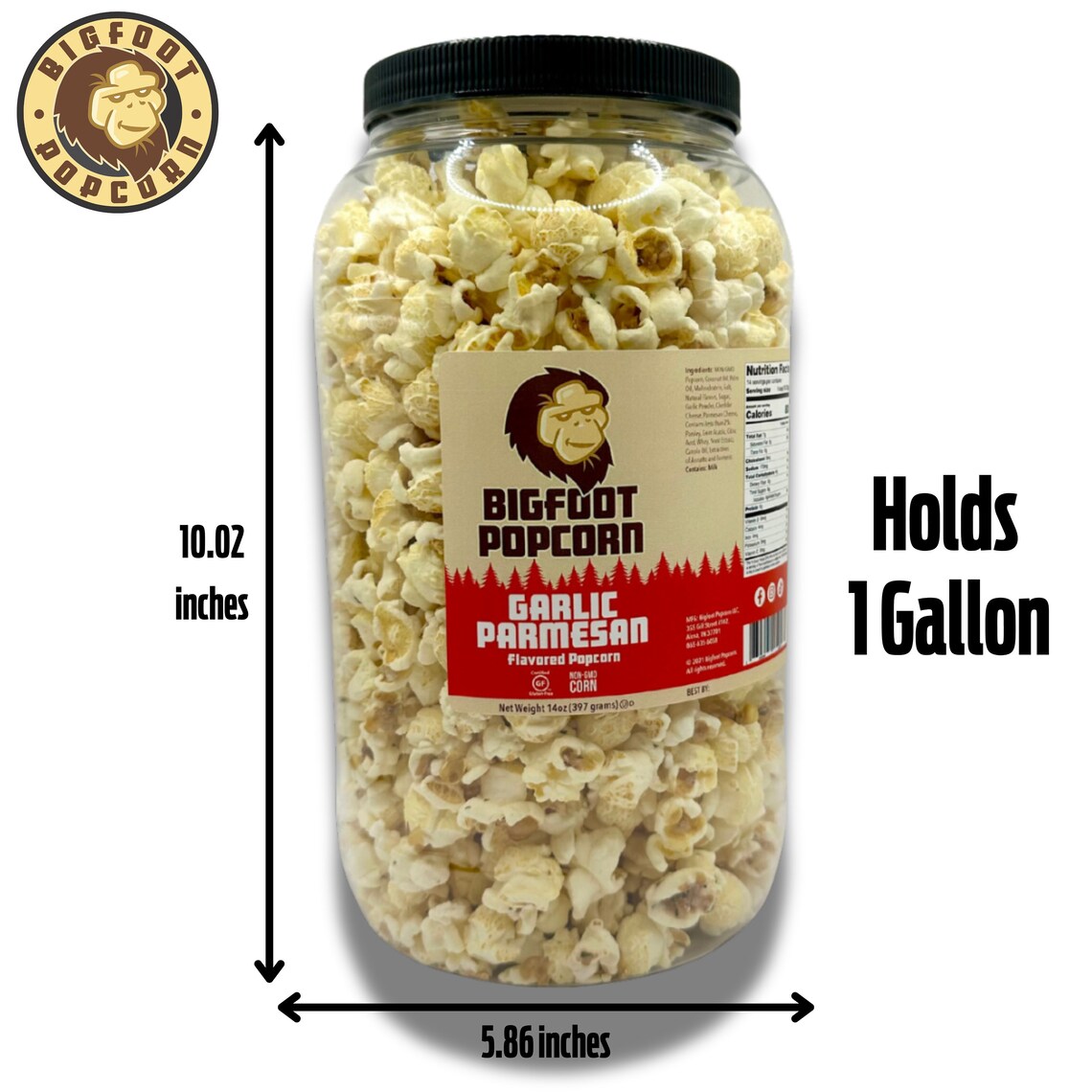 Garlic Parmesan Popcorn Gourmet Flavored Popcorn Unique Flavors Savory ...