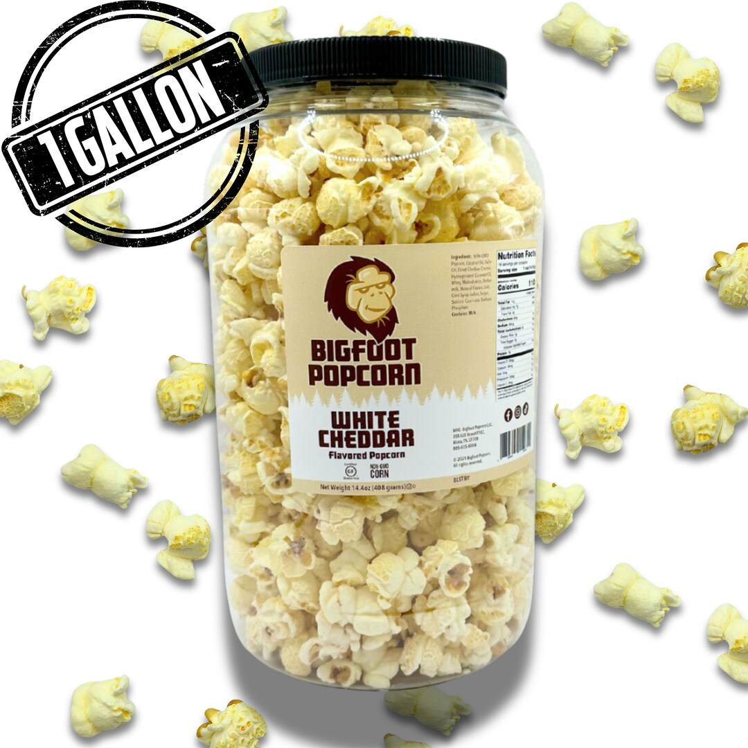 White Cheddar Gourmet Popcorn Unique Flavors Savory Gluten Free Premium ...