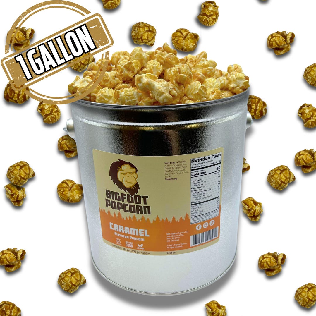 Caramel Popcorn Gourmet Flavored Popcorn Unique Flavors Buttery Sweet ...
