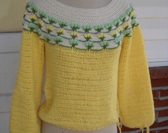 Hand crochet sweater | Etsy