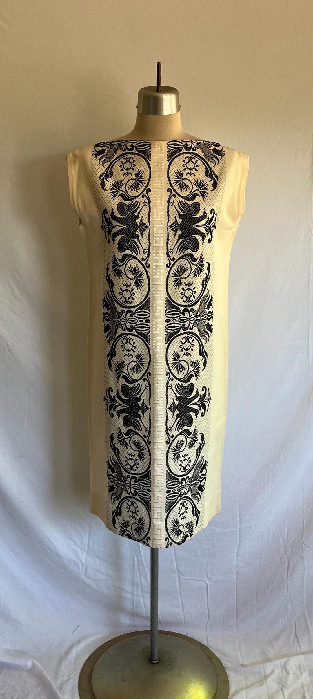1960s GRECIAN Woven Beatnik Shift Dress -mod Dress -made in Greece ...