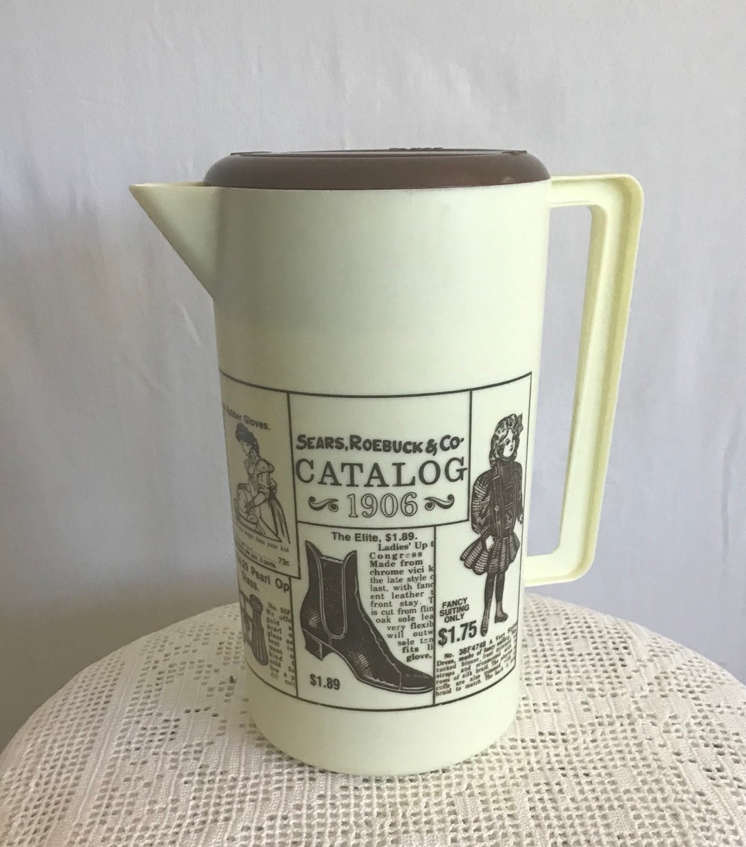 1970s Novelty Plastic Pitcher: 1906 Sears Catalog Print - Etsy
