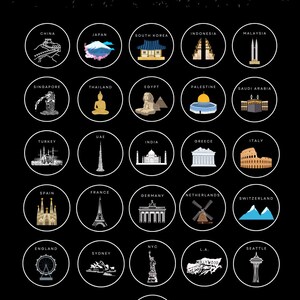 200 Template Travel Countries and Landmarks for Instagram Story ...