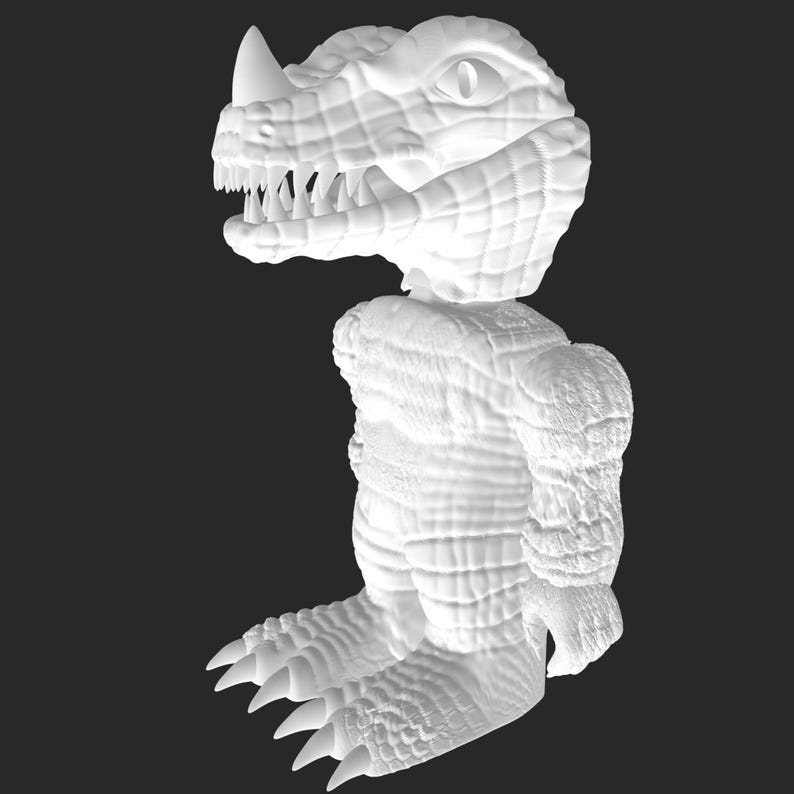 3D Printable Dinosaur Figure STL File Instant Download, Easy and Fast ...