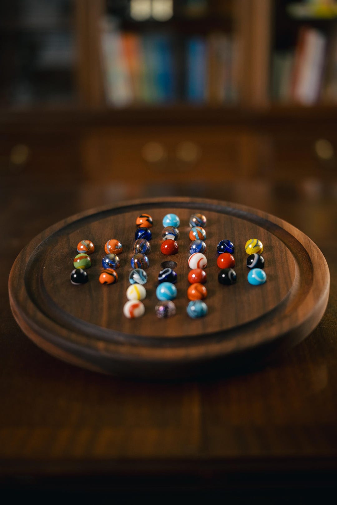 Marble Solitaire | Table Top Game - Etsy