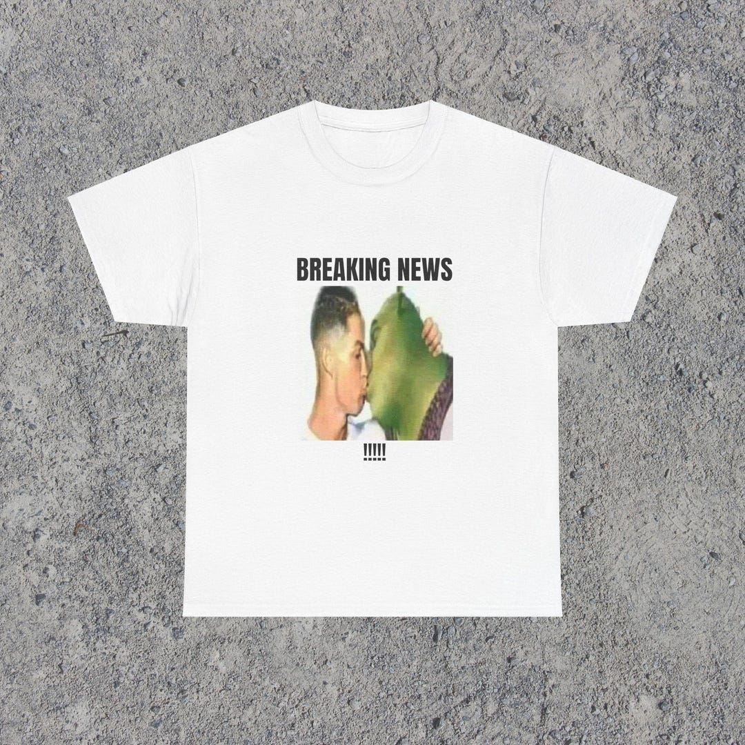 Funny Shrek Ronaldo Meme Unisex Heavy Cotton Tee, Graphic Tee, Gift ...