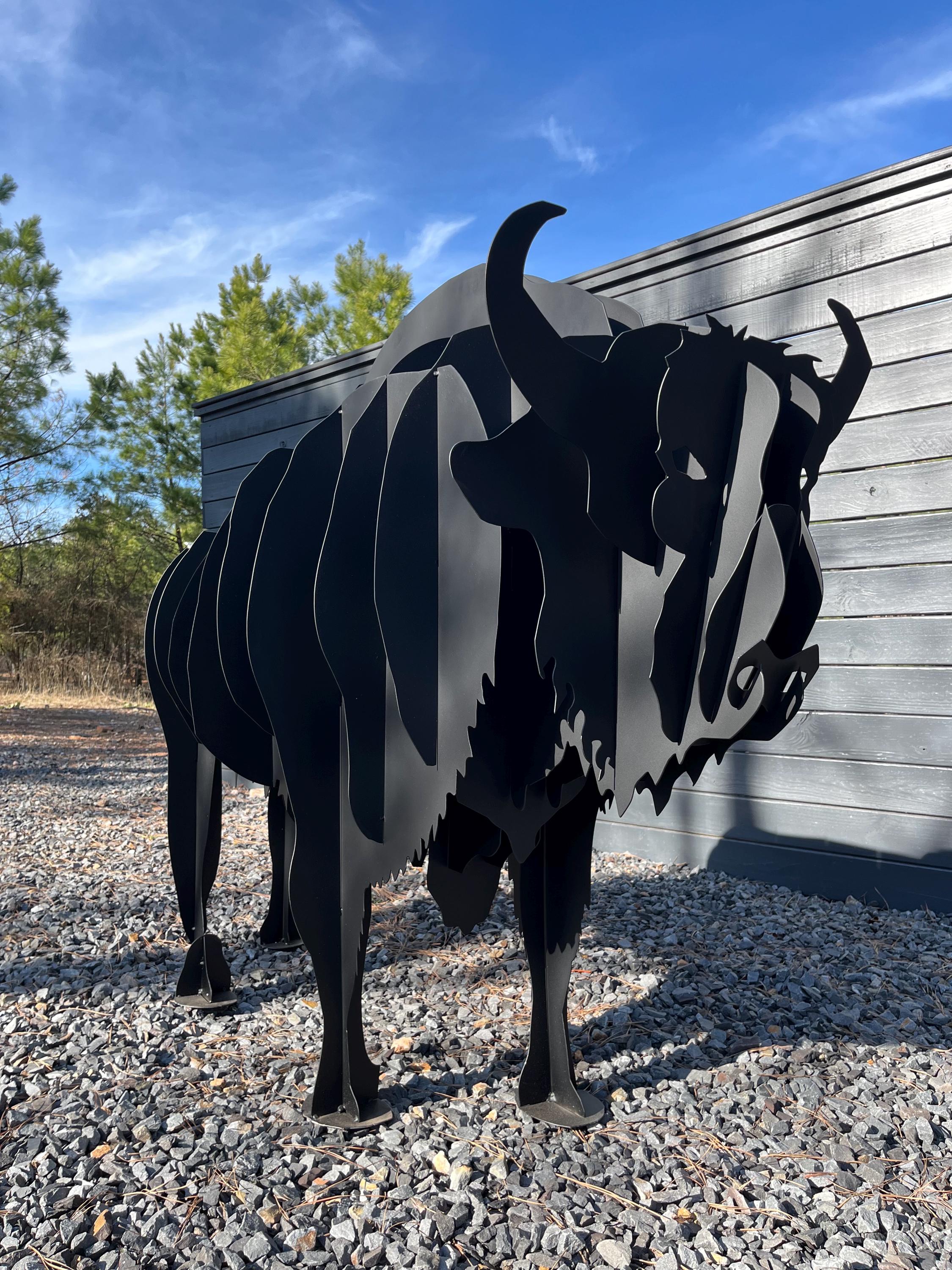 Buffalo Steel Sculpture - Etsy