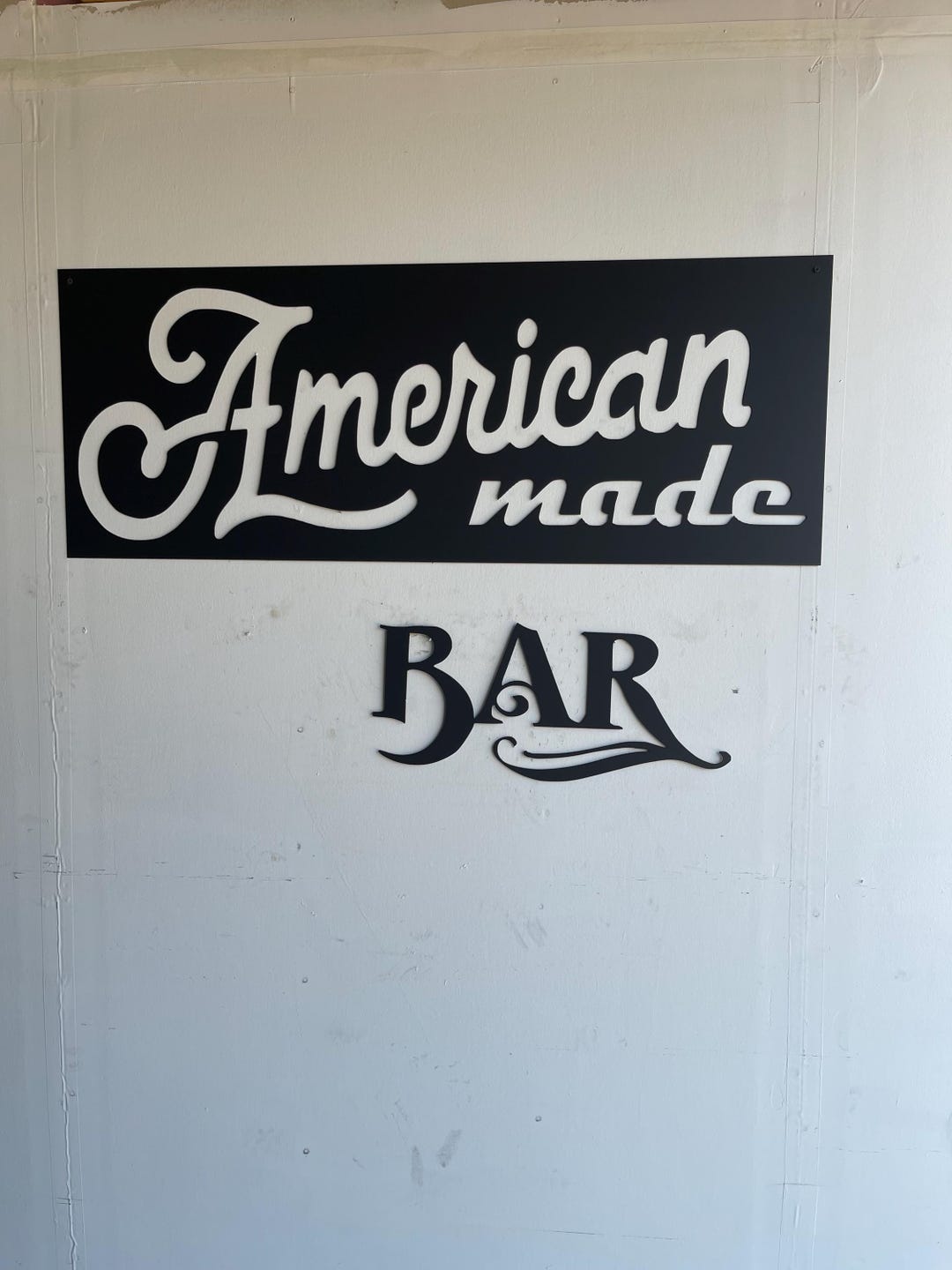 Decorative Metal Bar Sign - Etsy