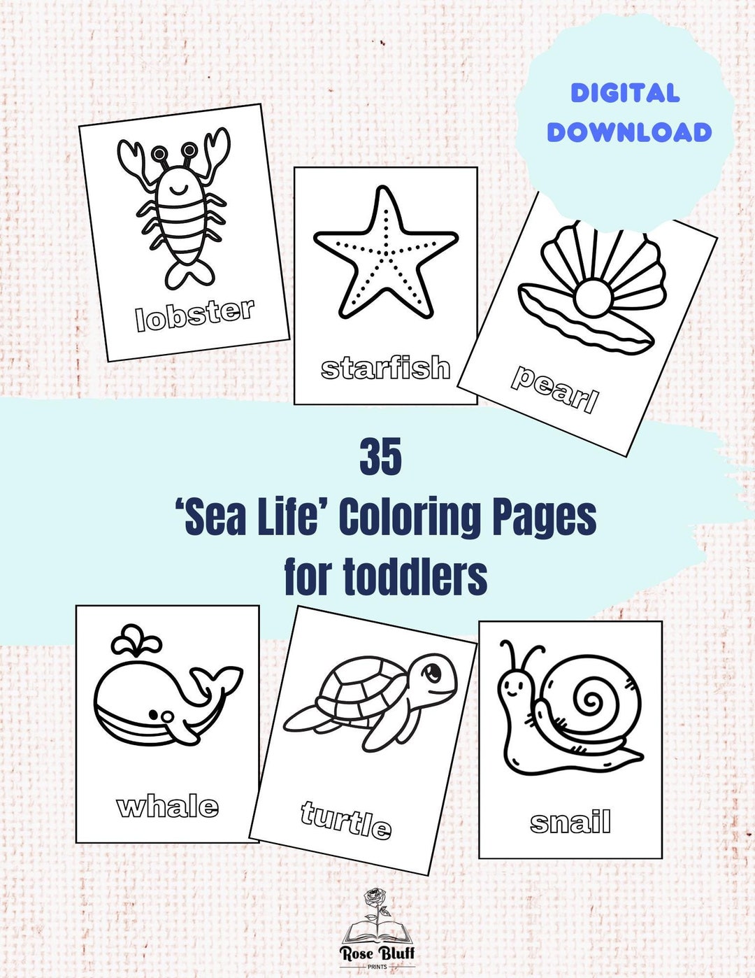 35 Printable Sea Life Coloring Pages for Toddlers | Coloring Book ...