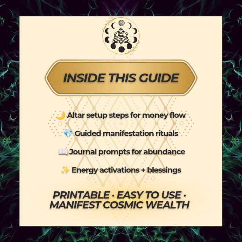 Cosmic Wealth Altar Blueprint | Money Manifestation Ritual PDF ...