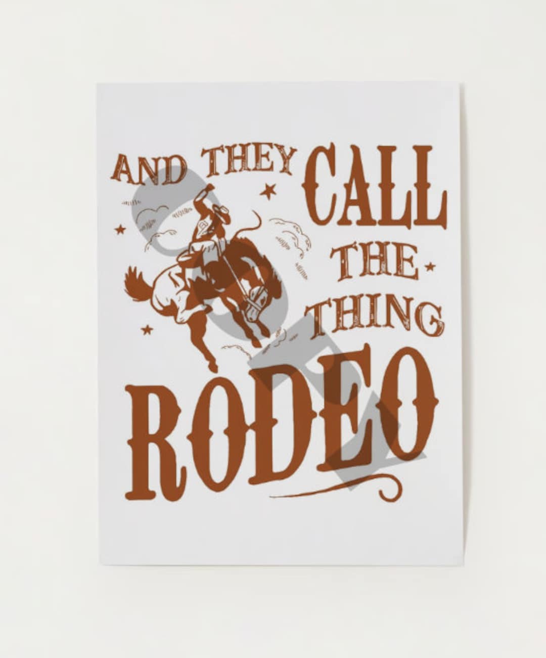 Western Rodeo Poster - Etsy