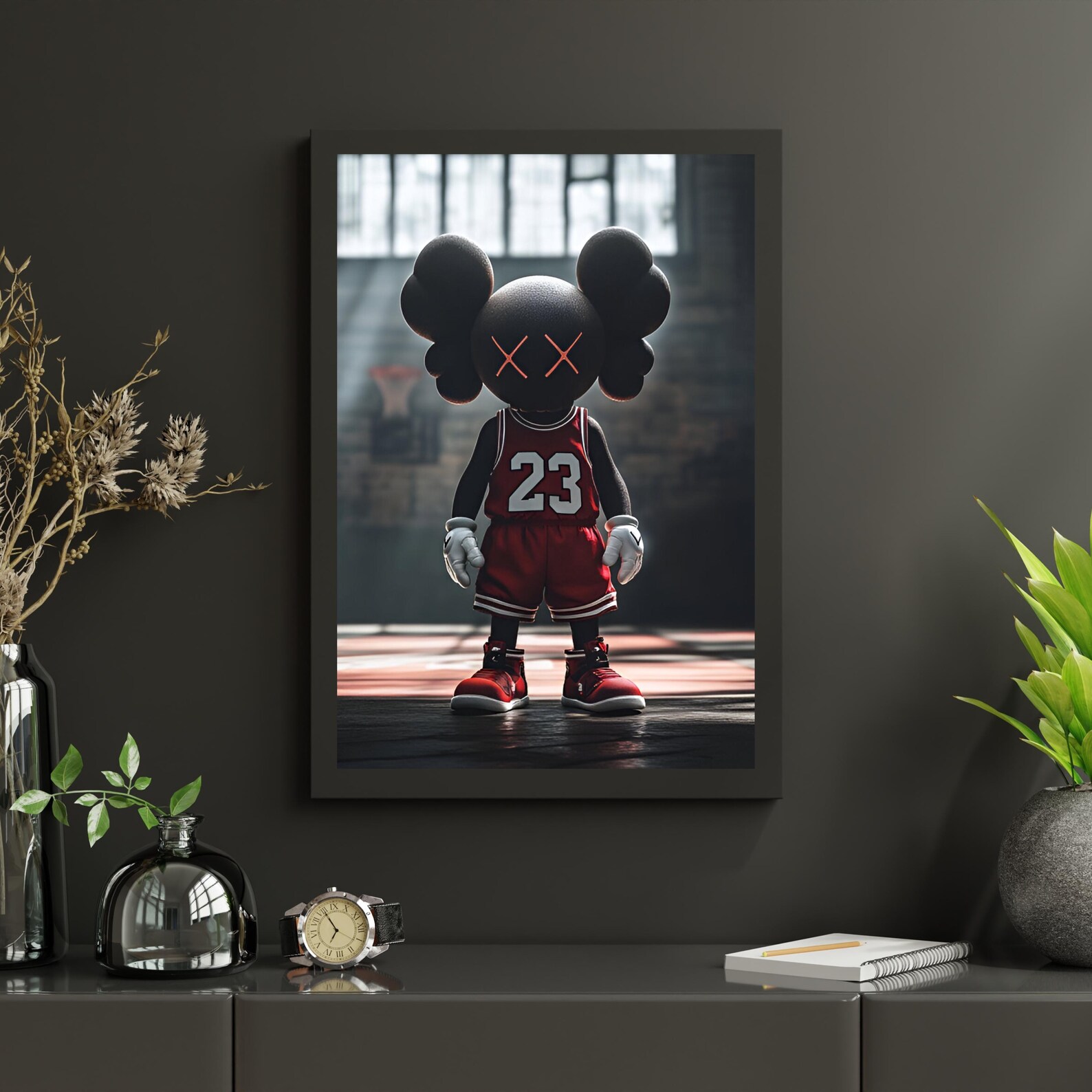 Set of 3 KAWS X Michael Jordan Urban Art for Hypebeast KAWS Jordan Art ...