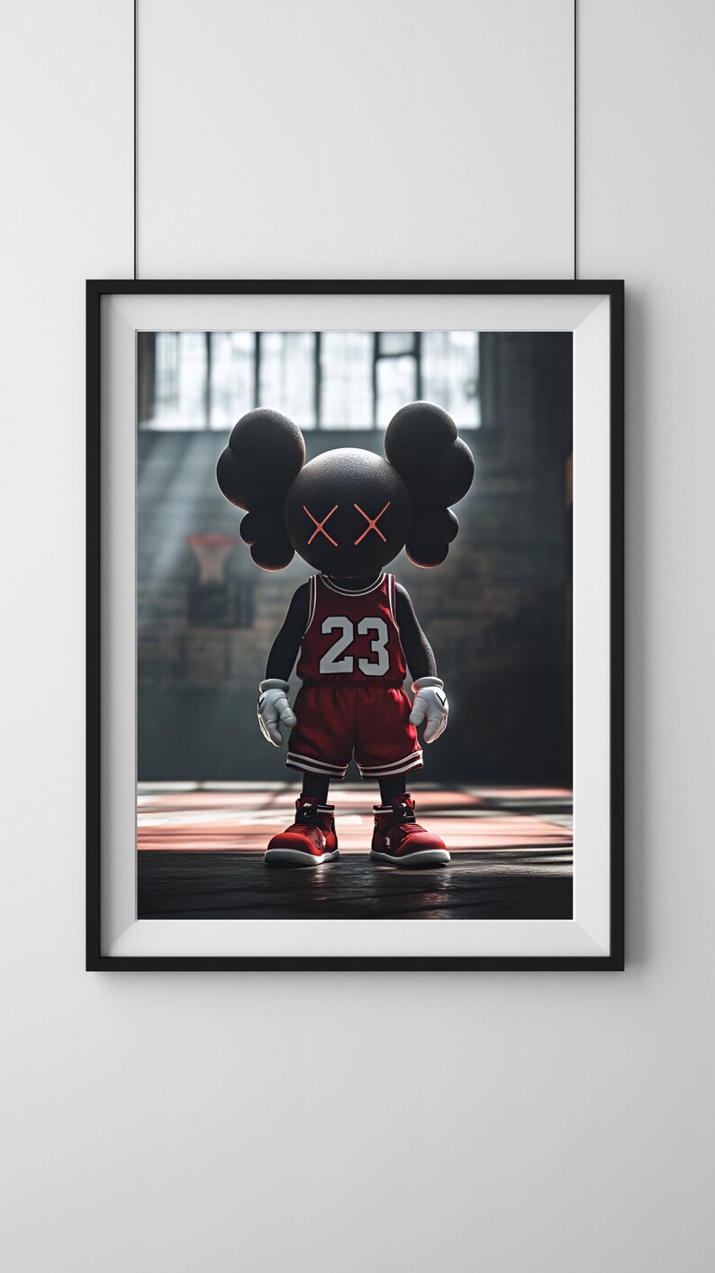 Set of 3 KAWS X Michael Jordan Urban Art for Hypebeast KAWS Jordan Art ...