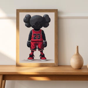 Set of 3 KAWS X Michael Jordan Urban Art for Hypebeast KAWS Jordan Art ...