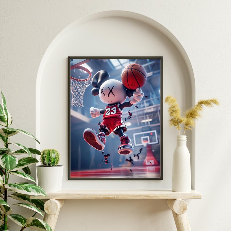 Set of 3 KAWS X Michael Jordan Urban Art for Hypebeast KAWS Jordan Art ...