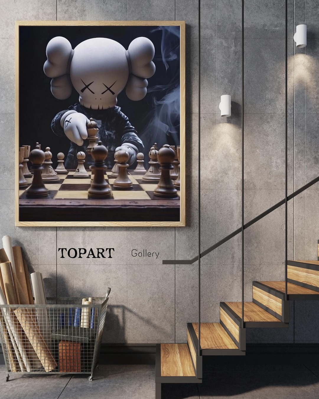 Kaws, Kaws Wall Art, Kaws Moonrocks, Kaws Poster, Masculine Wall Art ...