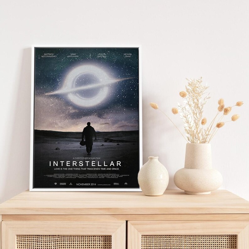 Interstellar Movie Wall Art, Canvas Wall Art, Home Decor Canvas, Poster ...