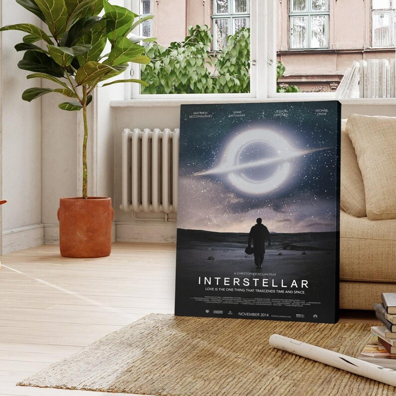 Interstellar Movie Wall Art, Canvas Wall Art, Home Decor Canvas, Poster ...