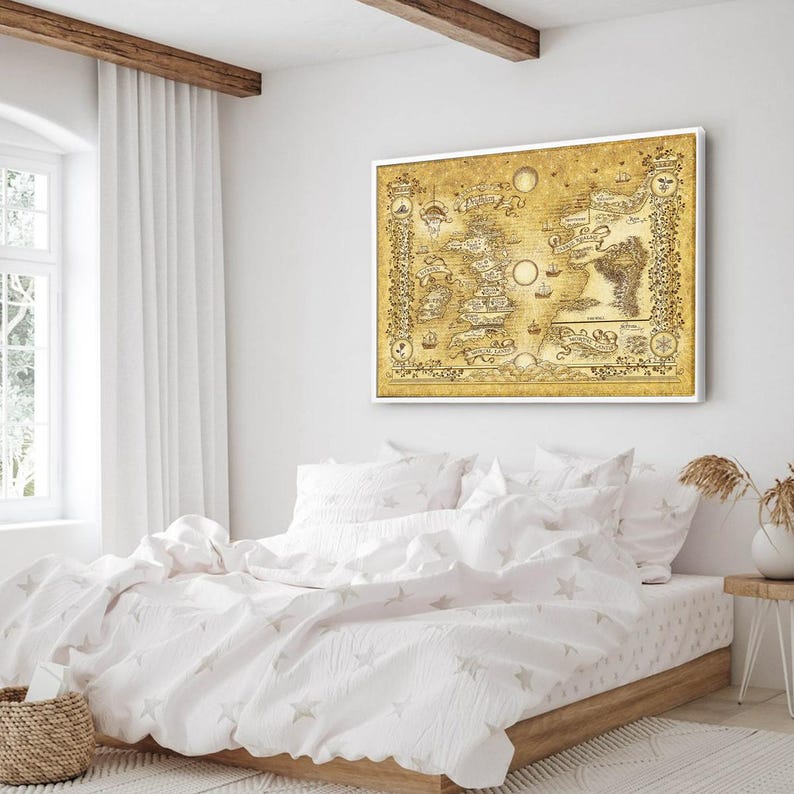 ACOTAR World Map Canvas From the Court of Thorns and Roses Series ...