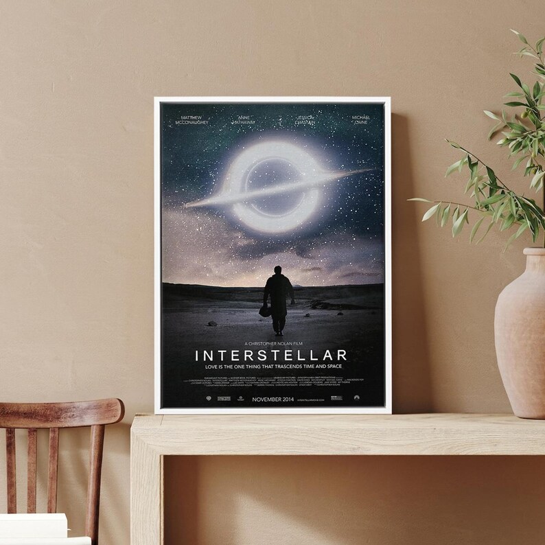 Interstellar Movie Wall Art, Canvas Wall Art, Home Decor Canvas, Poster ...