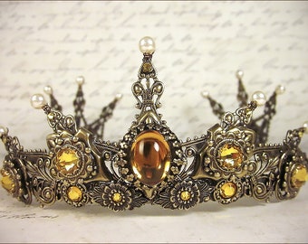 Medieval Tiara Medieval Bride Bridal Tiara Renaissance | Etsy