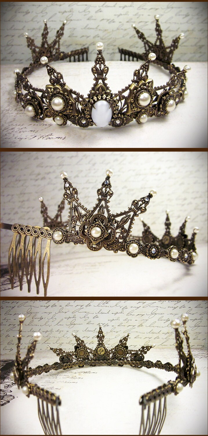 Medieval Tiara Medieval Bride Bridal Tiara Renaissance - Etsy