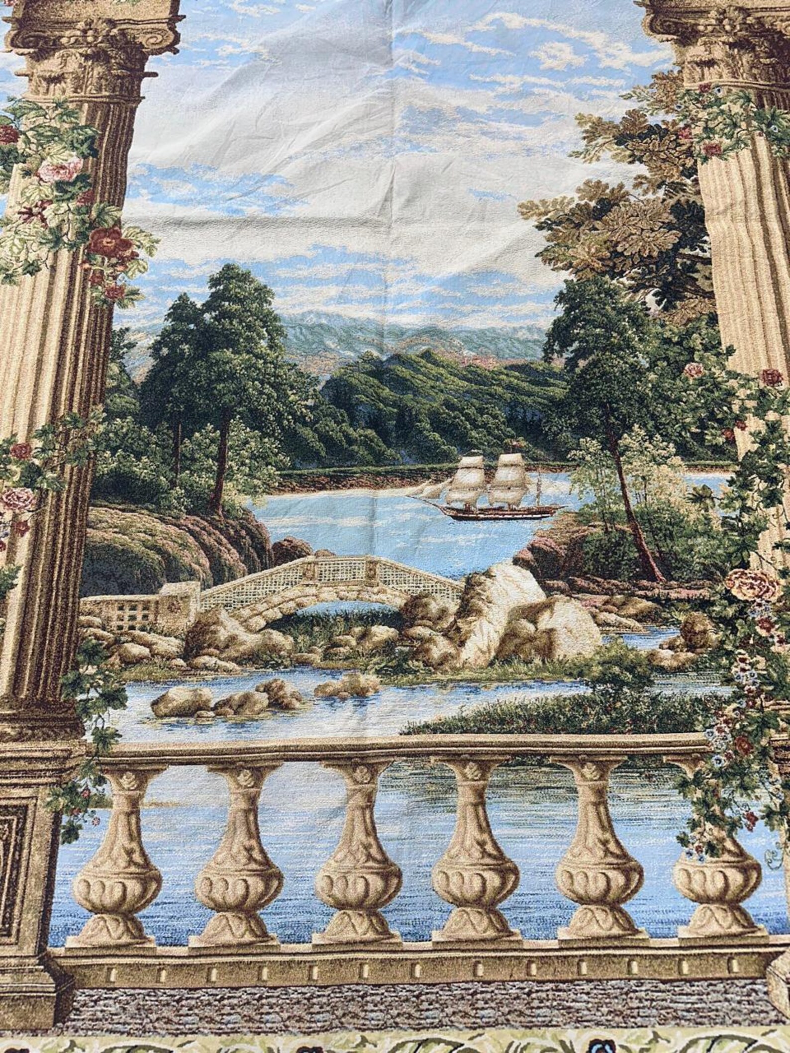 Tapestry Wall Hanging "the Paradise Island Jacquard Woven-decorative ...