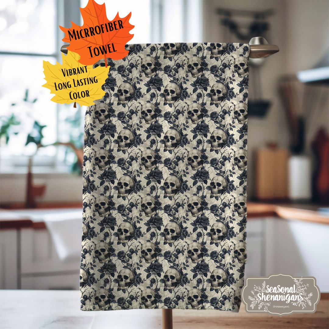 Unique Scary Monster Halloween Kitchen Towel Goth and Horror Movie ...