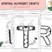 Animal Alphabet Crafts, A-Z (all 26 Letters) - Multiple Printing ...
