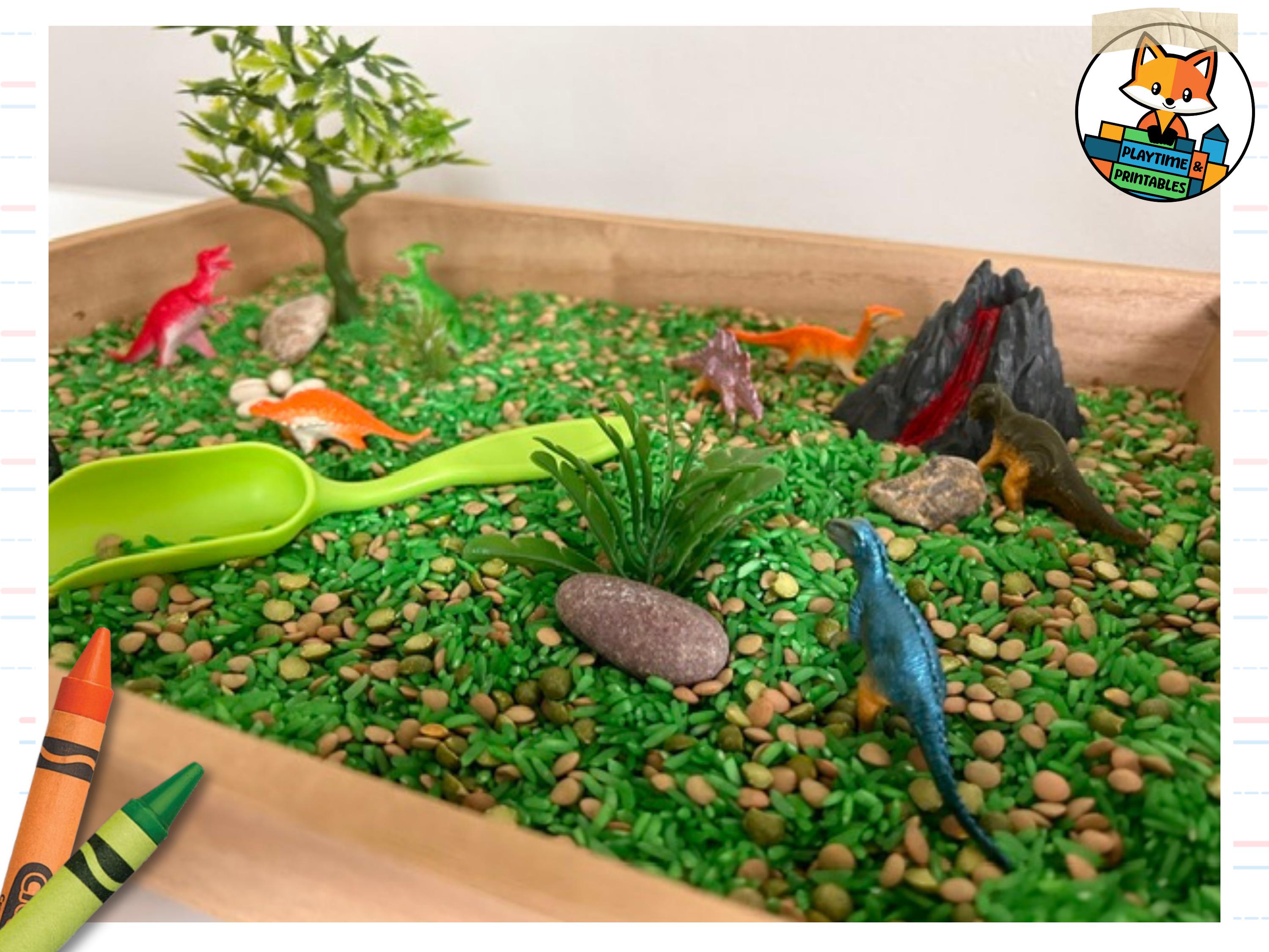 Dinosaur Sensory Bin Kit - Dinosaurs - Montessori - Sensory Bin Filler ...