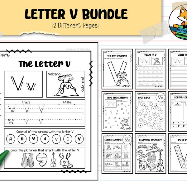 Letter V - Etsy