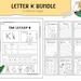 Letter K Alphabet Worksheet Bundle - 24 Pages - Preschool / Prek ...
