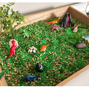 Dinosaur Sensory Bin Kit - Dinosaurs - Montessori - Sensory Bin Filler ...