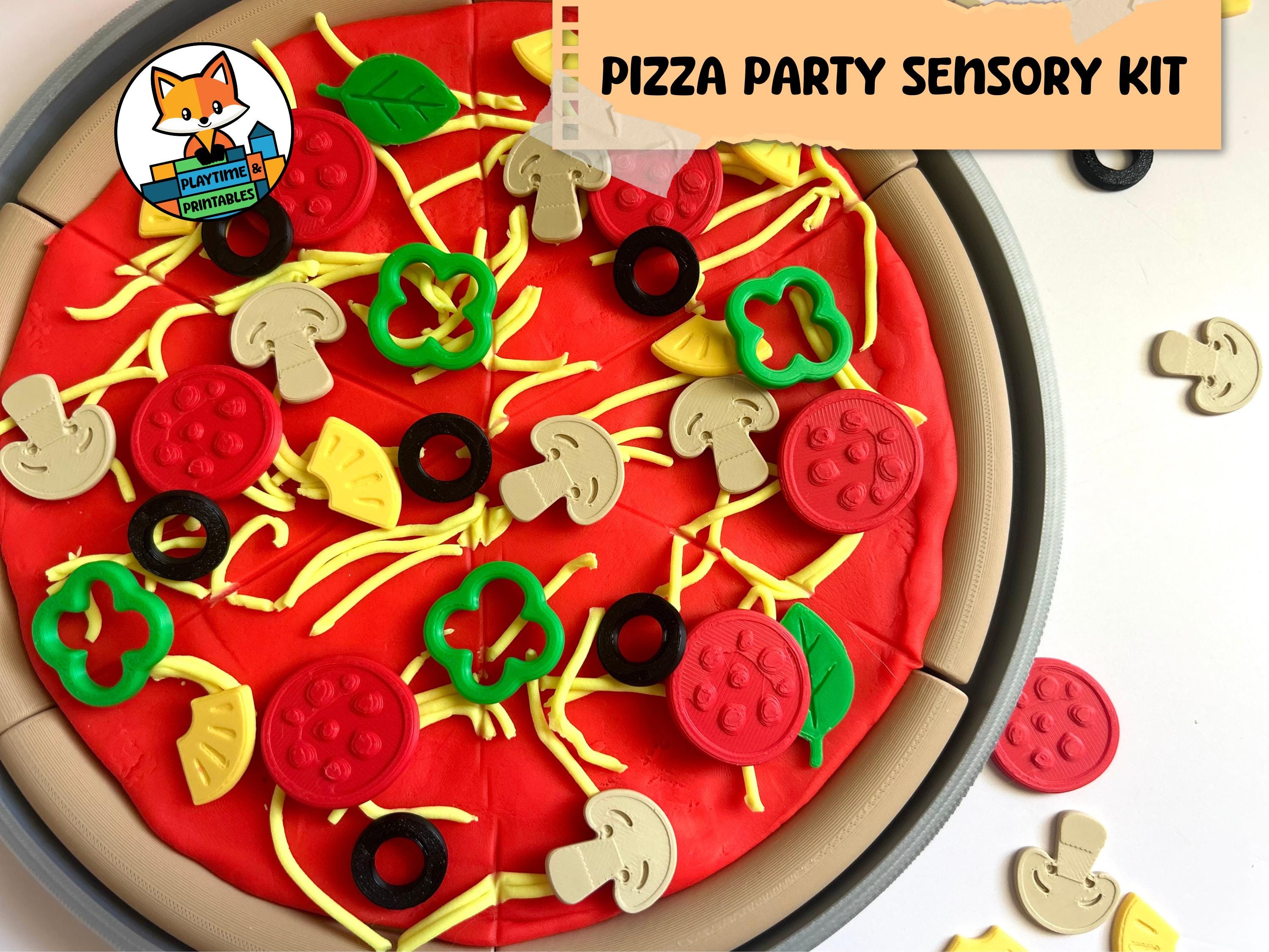 Pizza Party Sensory Kit | 3D Printed Pizza Crust, Toppings, Pan ...