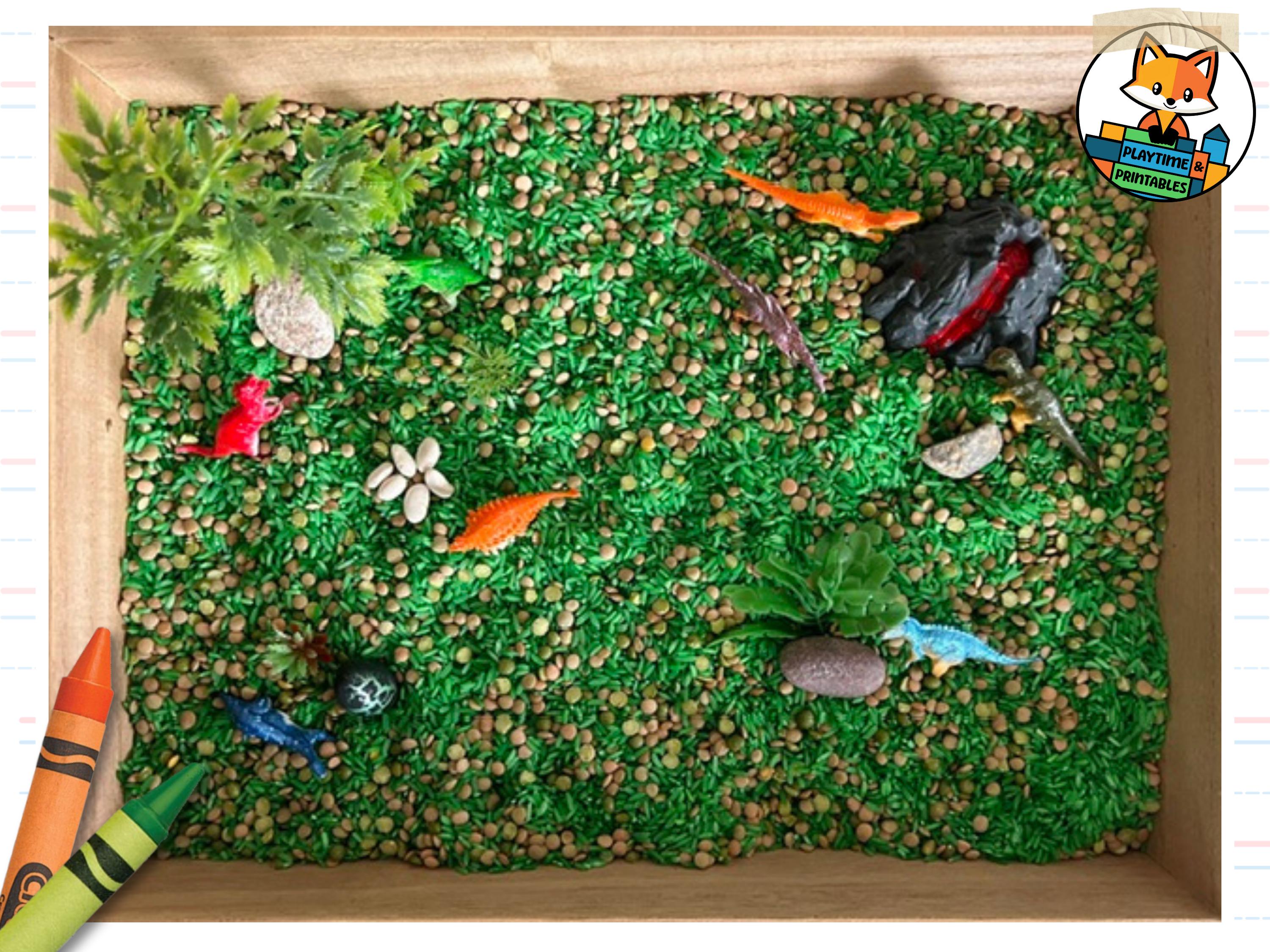 Dinosaur Sensory Bin Kit - Dinosaurs - Montessori - Sensory Bin Filler ...